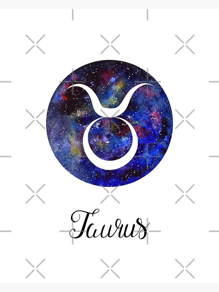 "Taurus sign Watercolor Galaxy" Canvas Print for Sale by alenazenart ...