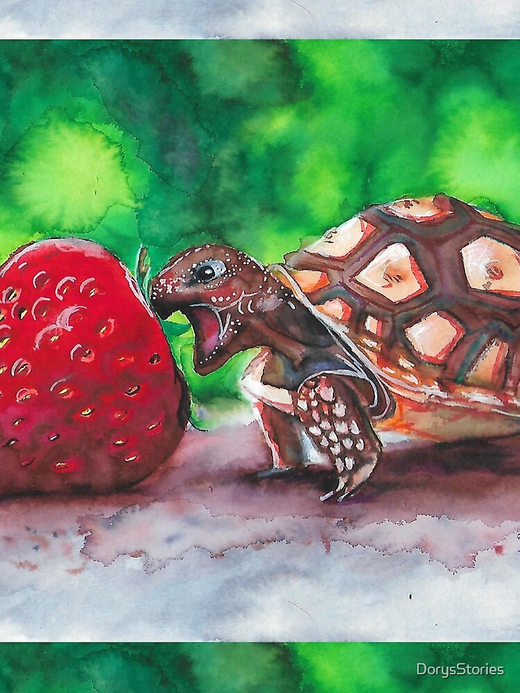 "Cute Baby Tortoise Turtle Eating Strawberry" Scarf for Sale by ...
