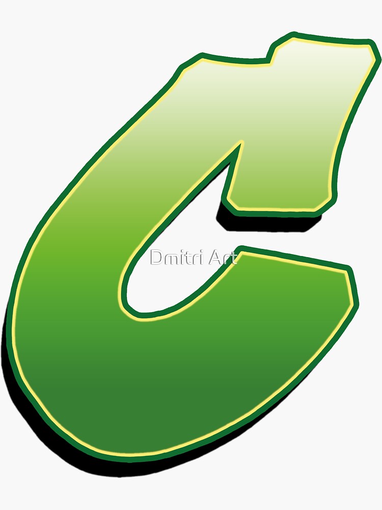 "Letter C - Green" Sticker by paintcave | Redbubble