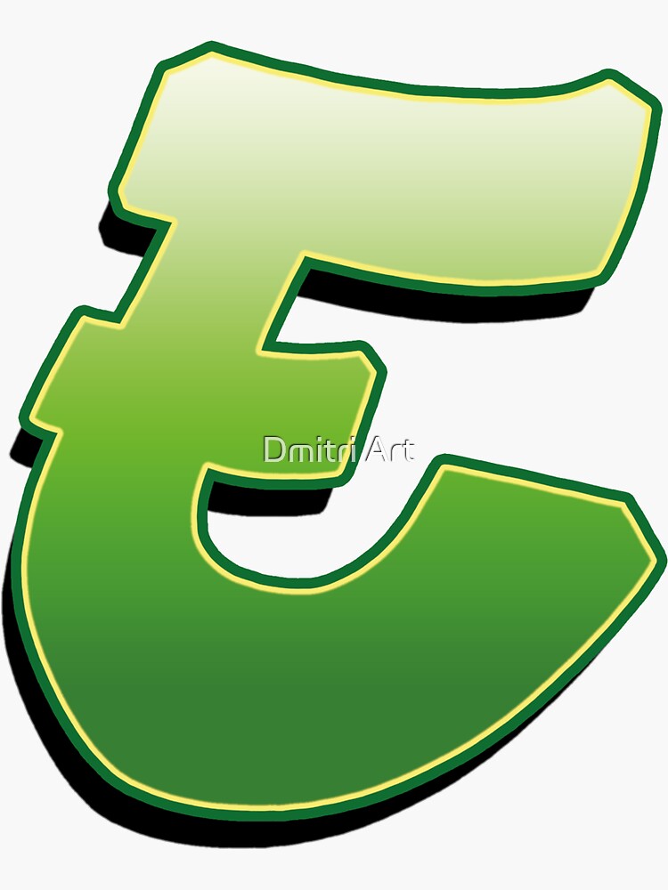 "Letter E - Green" Sticker for Sale by paintcave | Redbubble