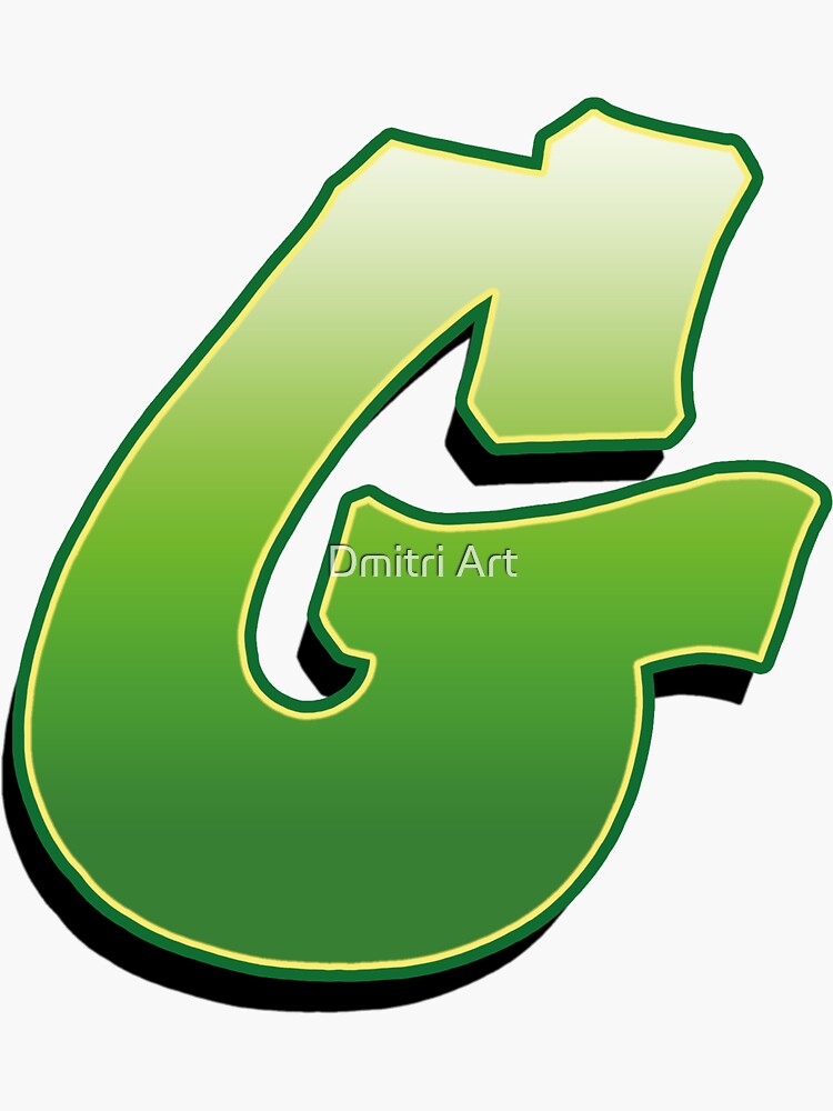 "Letter G - Green" Sticker by paintcave | Redbubble