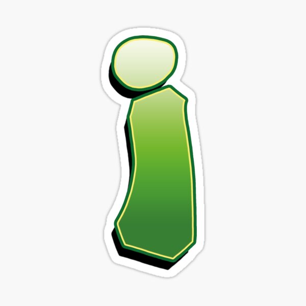 "Letter i - Green" Sticker for Sale by paintcave | Redbubble