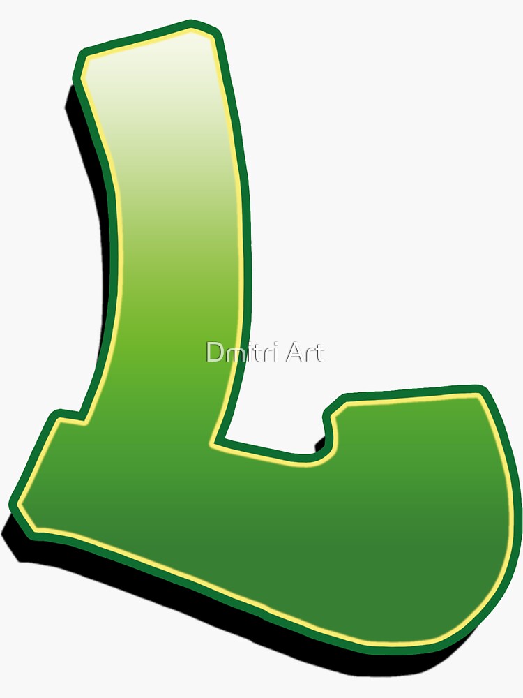 "Letter L - Green" Sticker for Sale by paintcave | Redbubble
