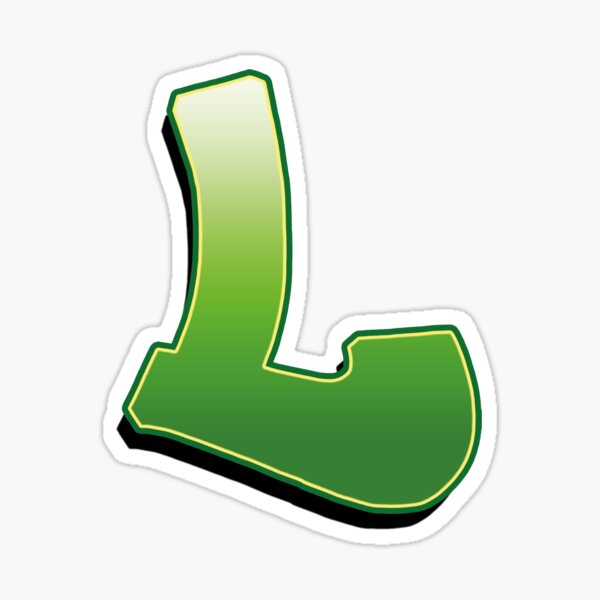 "Letter L - Green" Sticker for Sale by paintcave | Redbubble