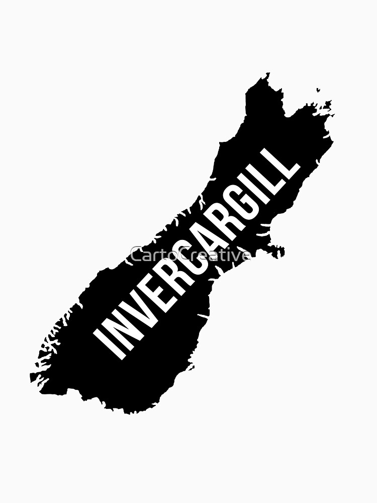 "Invercargill, New Zealand Silhouette" T-shirt for Sale by ...