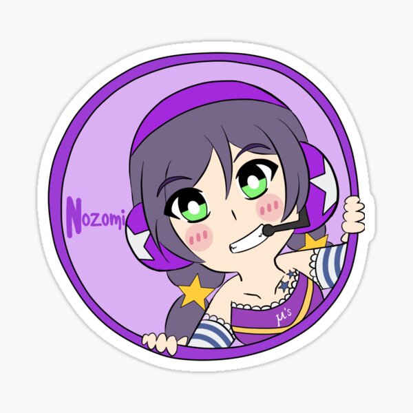 "LLSIF - Chibi Nozomi" Sticker for Sale by LittleMissMmm | Redbubble
