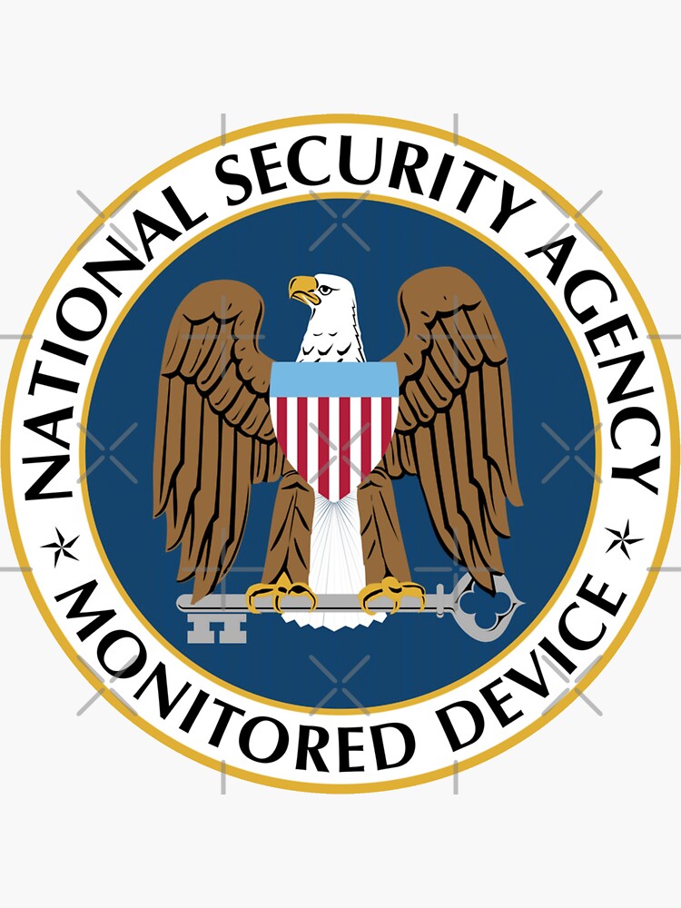 "NSA Monitored Device" Sticker for Sale by TechTeez | Redbubble