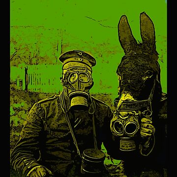 "German donkey gas mask WWI" Sticker for Sale by ZuluHistoryTees ...