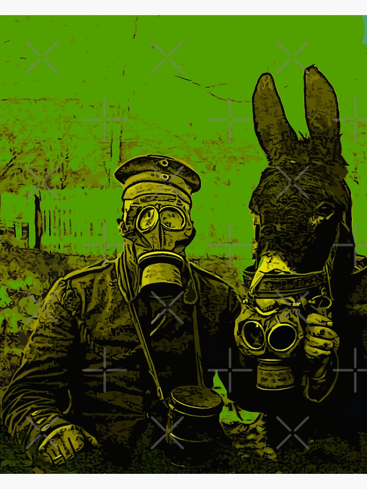 "German donkey gas mask WWI" Sticker for Sale by ZuluHistoryTees ...