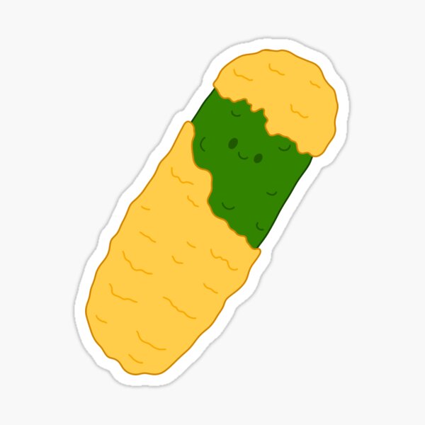 "Cute Fried Pickle" Sticker for Sale by SpaceDiver-001 | Redbubble