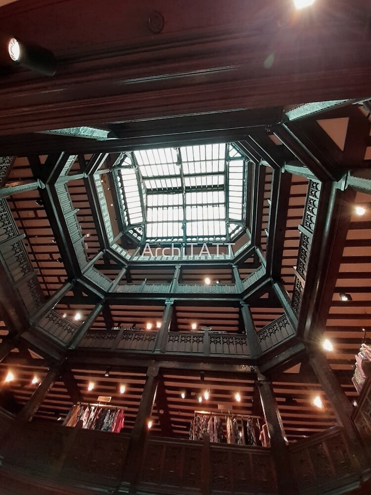 Architectural Atrium In Timber Premium Matte Vertical Poster sold by ...