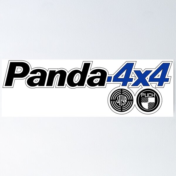 "Mk1 Panda 4x4 badge design" Poster for Sale by Adamasage | Redbubble