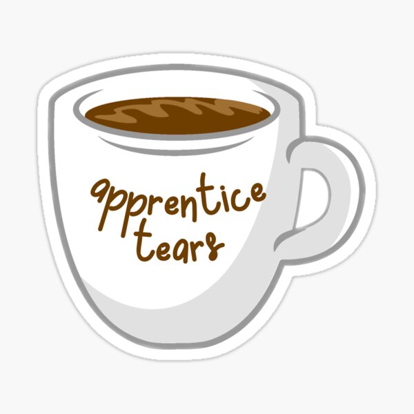 "Apprentice Tears" Sticker for Sale by PorcupineQuinn | Redbubble