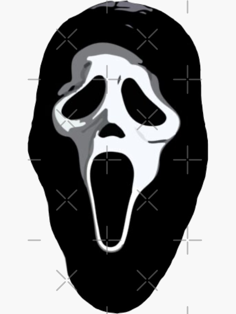 "ghostface" Sticker for Sale by clio28 | Redbubble