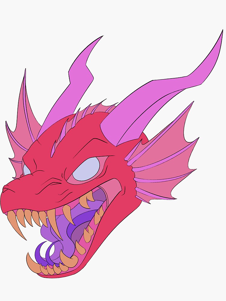 "Snarl Dragon" Sticker for Sale by Viperrrr | Redbubble