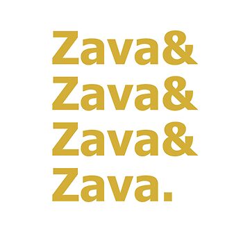 "Zava & Zava & Zava & Zava " Sticker for Sale by jtrenshaw | Redbubble