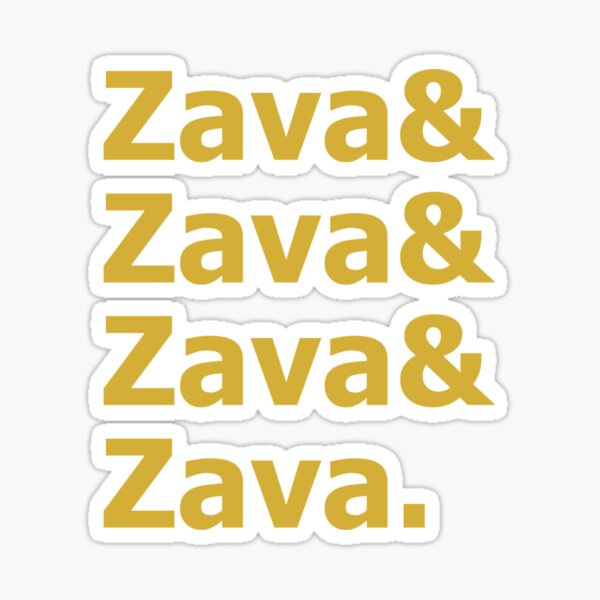 "Zava & Zava & Zava & Zava " Sticker for Sale by jtrenshaw | Redbubble
