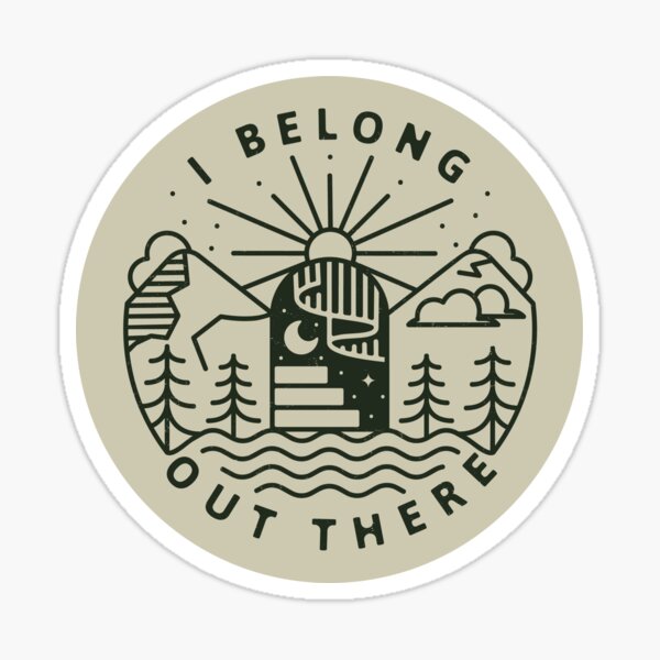 "I Belong Out There" Sticker for Sale by rfad | Redbubble