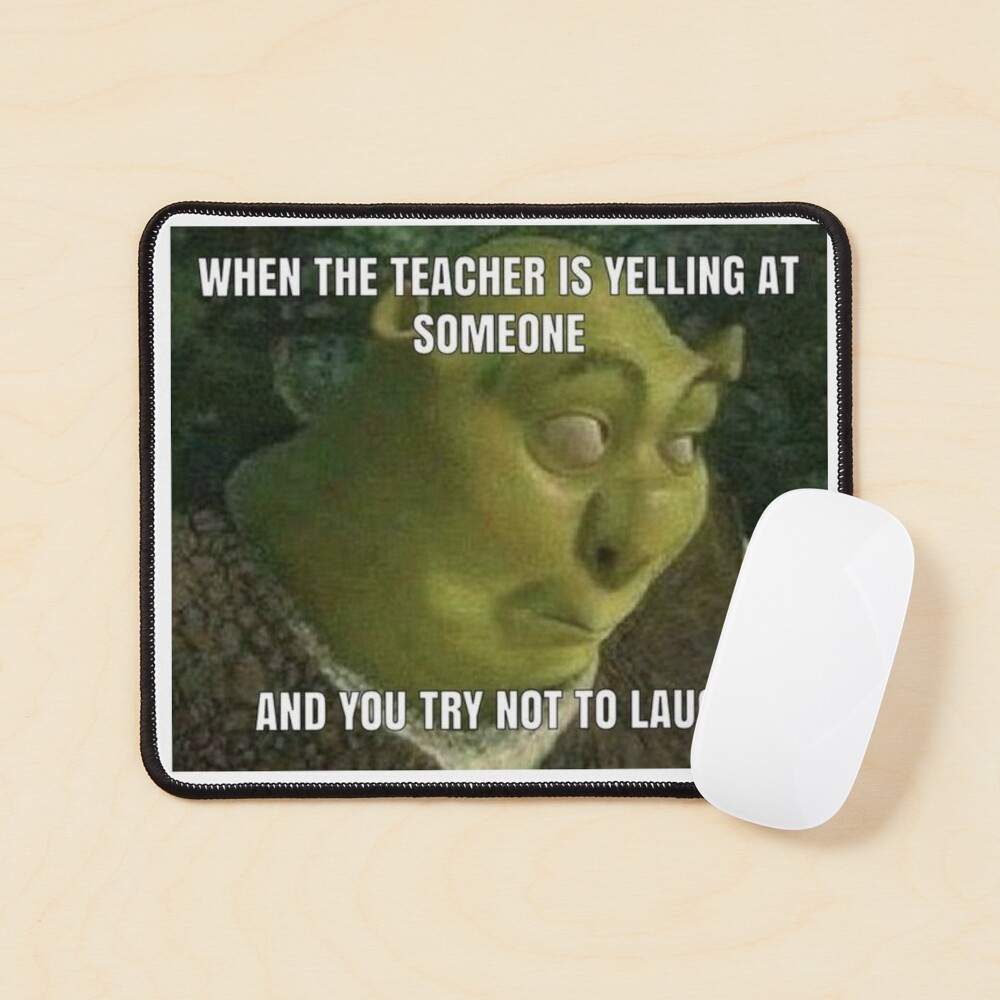"When the teachers yelling and your trying not to laugh meme" Sticker ...
