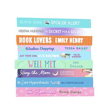 "Cute Romance Book Stack" Sticker for Sale by pebbles323 | Redbubble