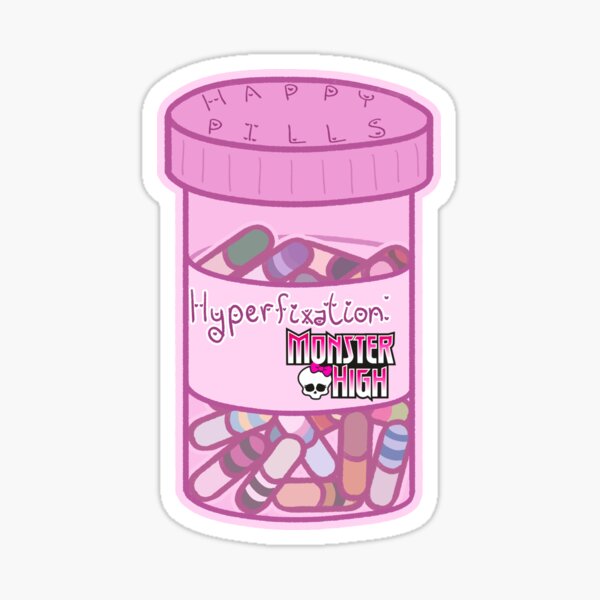 "Monster High Happy Pills" Sticker for Sale by BluPigeonPro | Redbubble