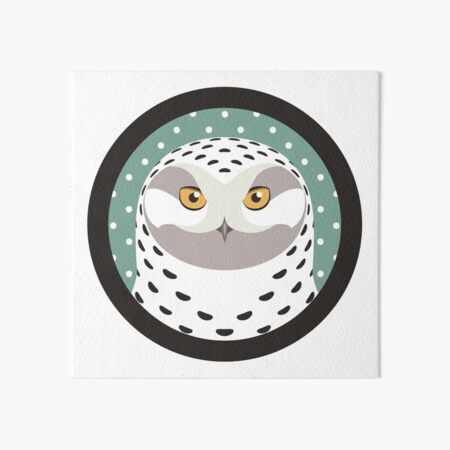 "Snowy Owl Logo" Art Board Print by JadaFitch | Redbubble