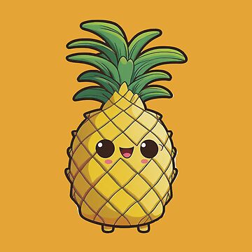 "Small but Mighty: Cute Little Pineapple v3" Sticker for Sale by Thick ...