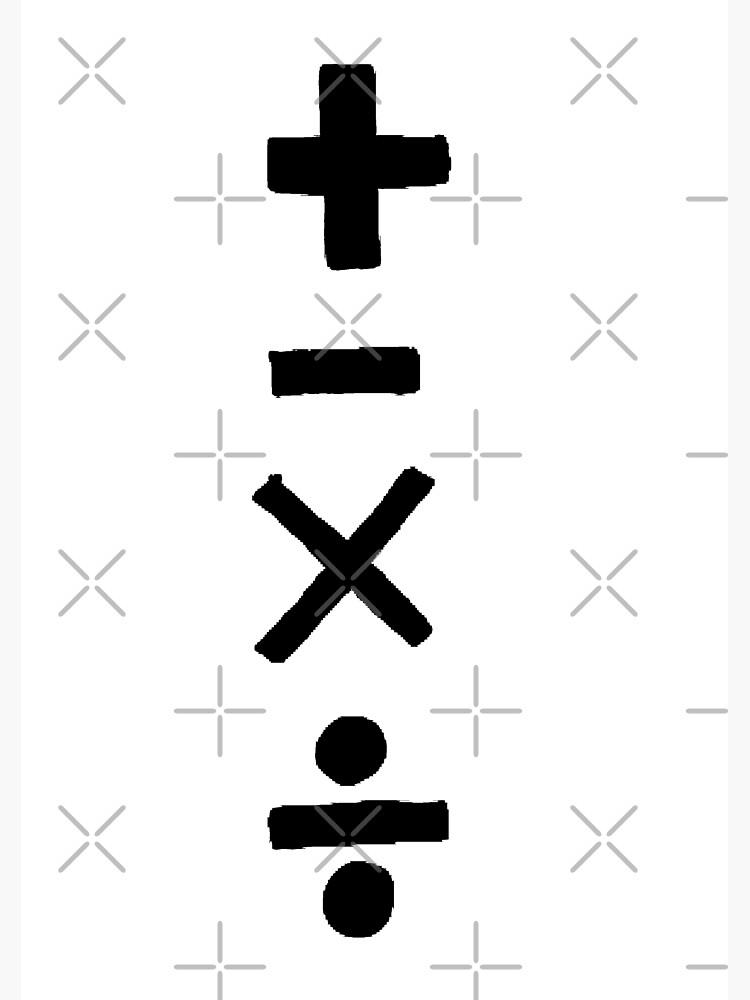 Lámina fotográfica «Agregar, restar, multiplicar, dividir» de DKHR ...