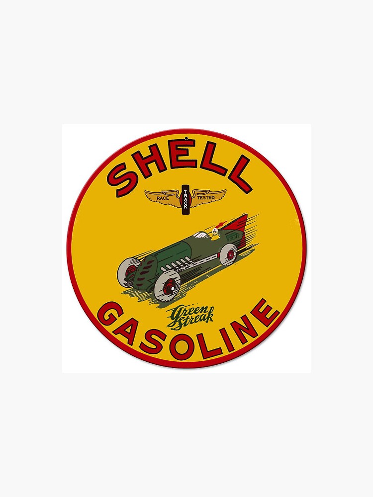 "Vintage shell gasoline " Sticker for Sale by saramaei | Redbubble