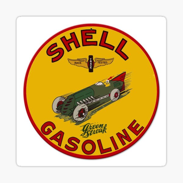 "Vintage shell gasoline " Sticker for Sale by saramaei | Redbubble