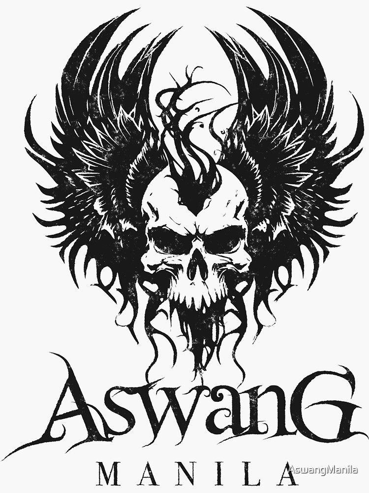 "Aswang Manila Black Skull Design #2" Sticker for Sale by AswangManila ...