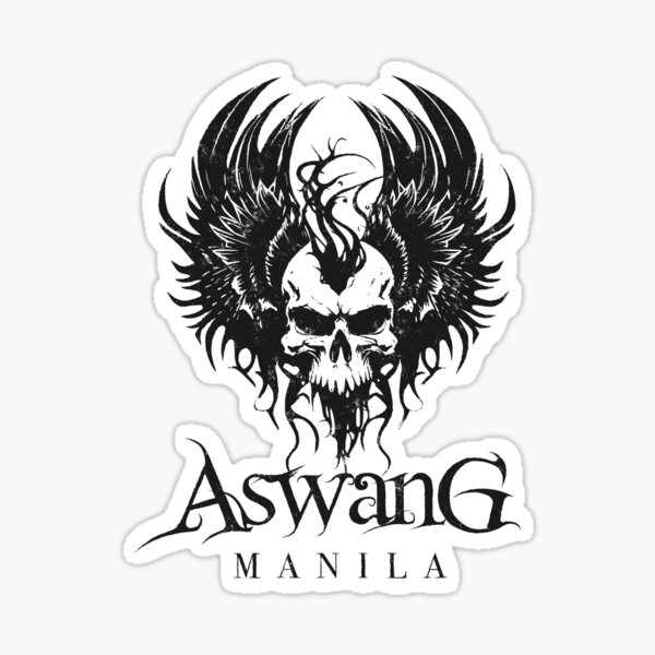 "Aswang Manila Black Skull Design #2" Sticker for Sale by AswangManila ...