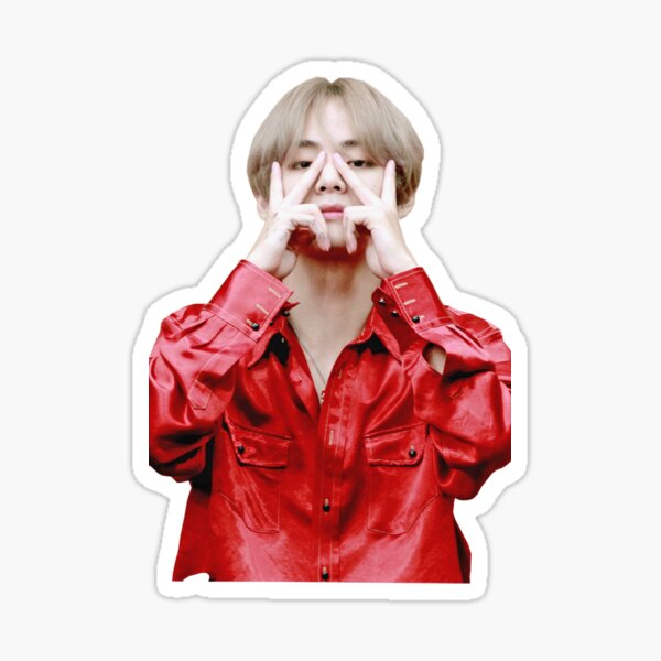 "V sign " Sticker for Sale by moontrbl | Redbubble