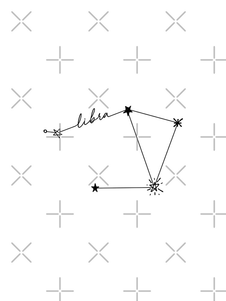 "Libra Constellation Drawing Sticker" iPhone Case for Sale by ...