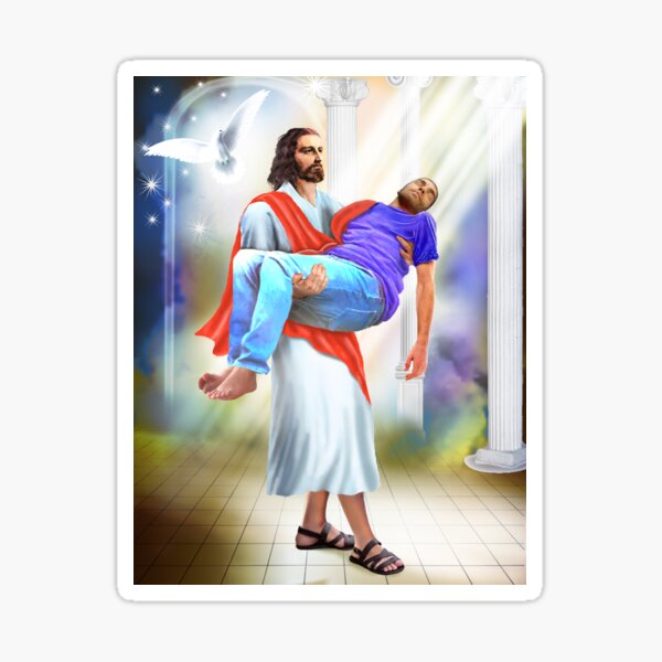 "Jesus the Healer" Sticker for Sale by SamFunPics | Redbubble