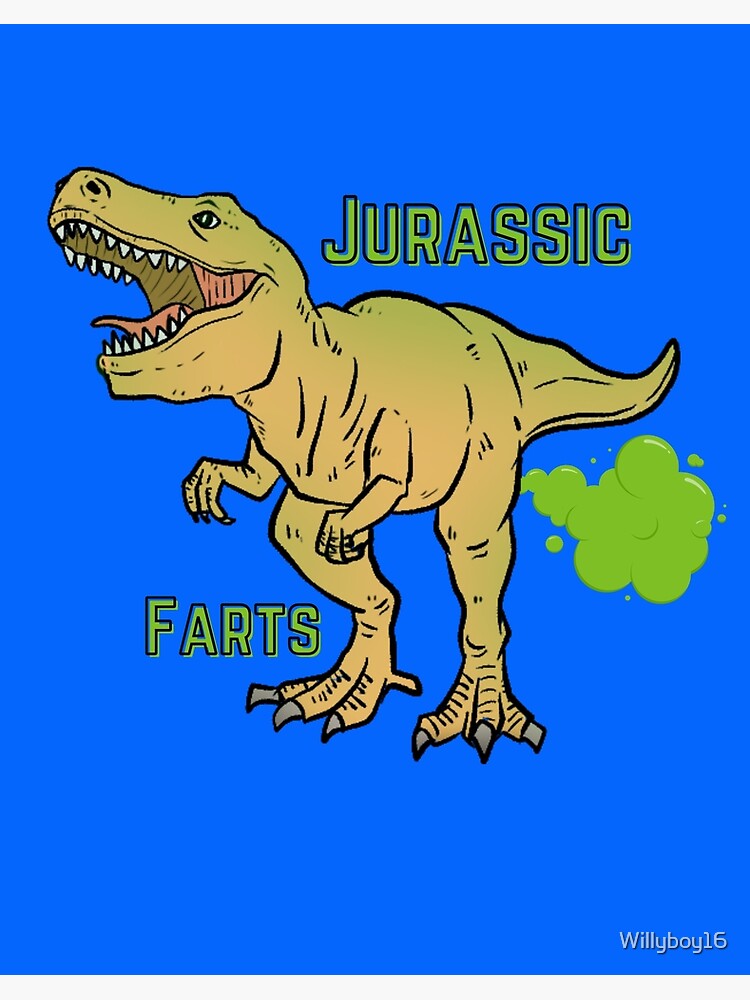 "T-Rex Jurassic Farting Dinosaurs" Art Board Print for Sale by ...