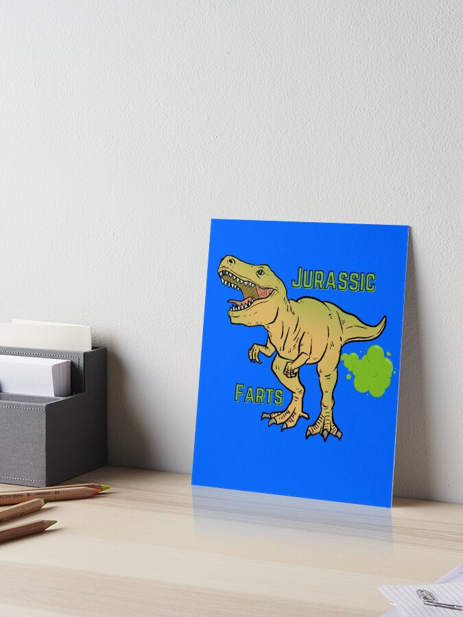 "T-Rex Jurassic Farting Dinosaurs" Art Board Print for Sale by ...
