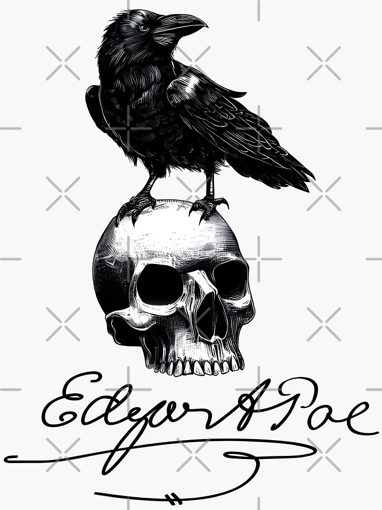 "Edgar Allan Poe - Signature " Sticker for Sale by FilmManiac | Redbubble