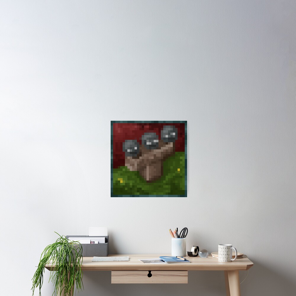 "Minecraft Wither Painting" Art Print for Sale by EliasBNSA | Redbubble