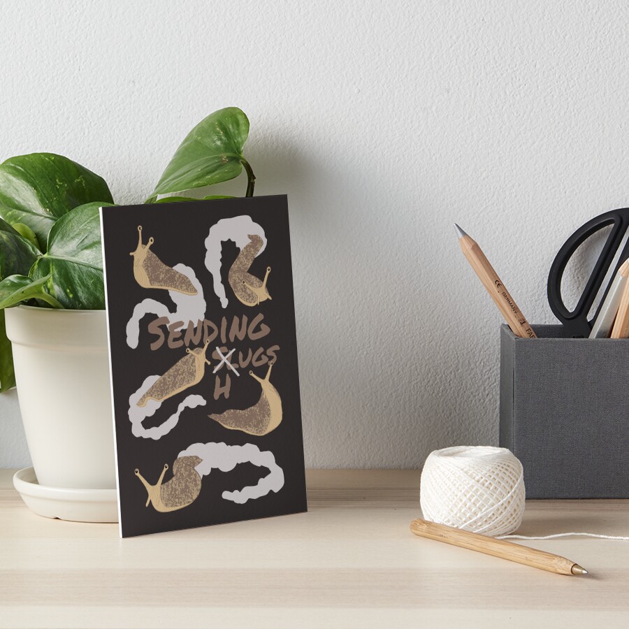 "Sending Slugs, I Mean Hugs Greeting Card" Greeting Card for Sale by ...