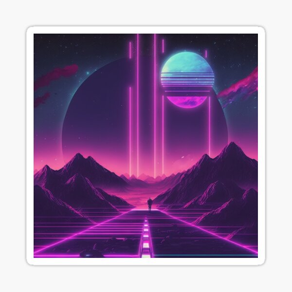 "Vaporwave" Sticker for Sale by Caramelbeurre | Redbubble