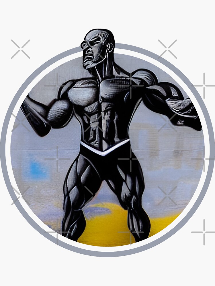 "Black Muscle Daddy" Sticker for Sale by Muscle Daddies | Redbubble
