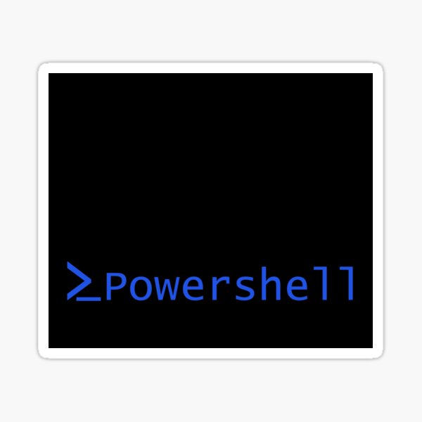 "Blue Powershell" Sticker for Sale by antonwadstrom | Redbubble