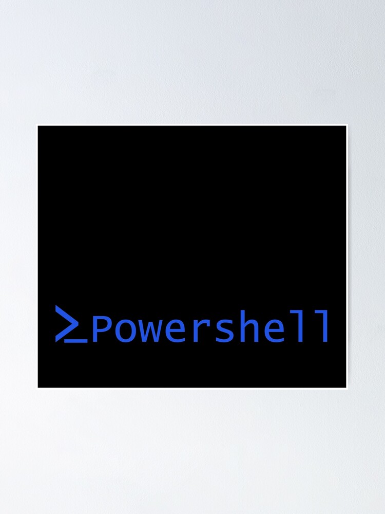 "Blue Powershell" Poster for Sale by antonwadstrom | Redbubble