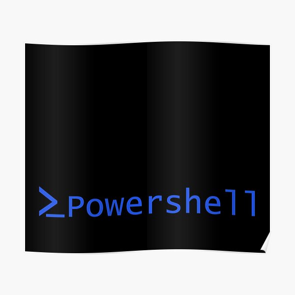 "Blue Powershell" Poster for Sale by antonwadstrom | Redbubble