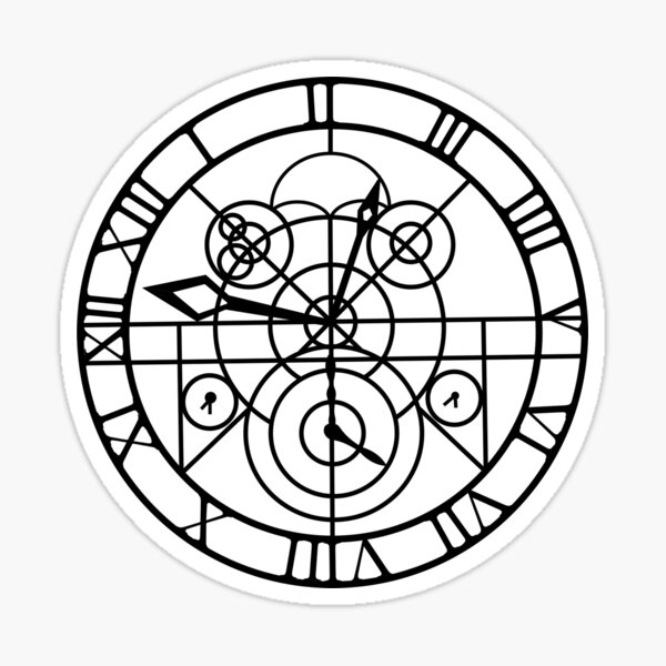 "wicked clock" Sticker for Sale by Mereldekoster | Redbubble