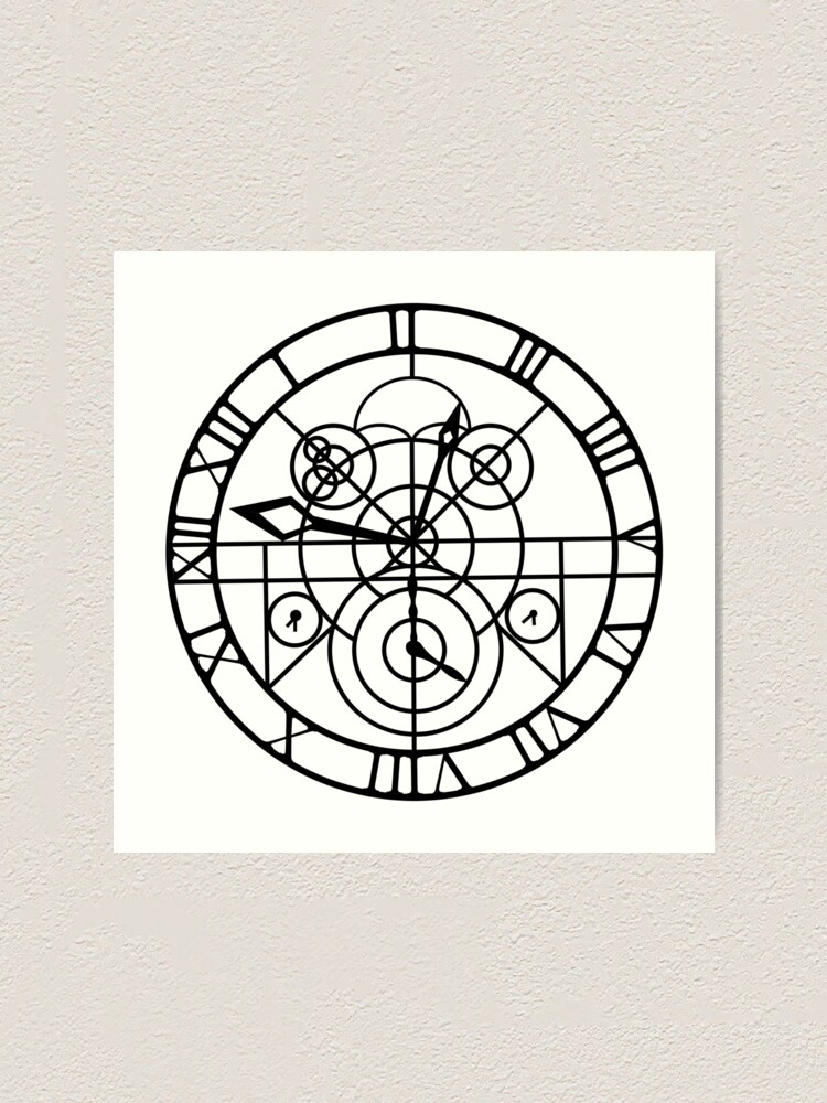 "wicked clock" Art Print for Sale by Mereldekoster | Redbubble