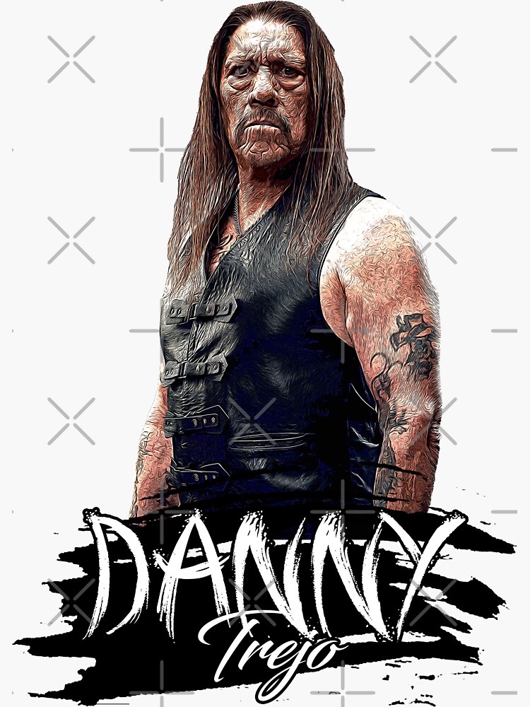 "Danny Trejo Digital illustration design" Sticker for Sale by Color-Lab ...