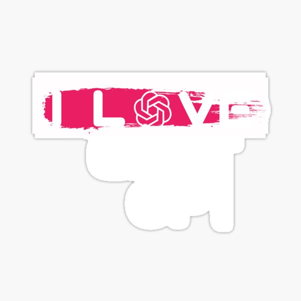 "OpenAI, chat gpt,chatgpt" Sticker for Sale by Okaya25 | Redbubble