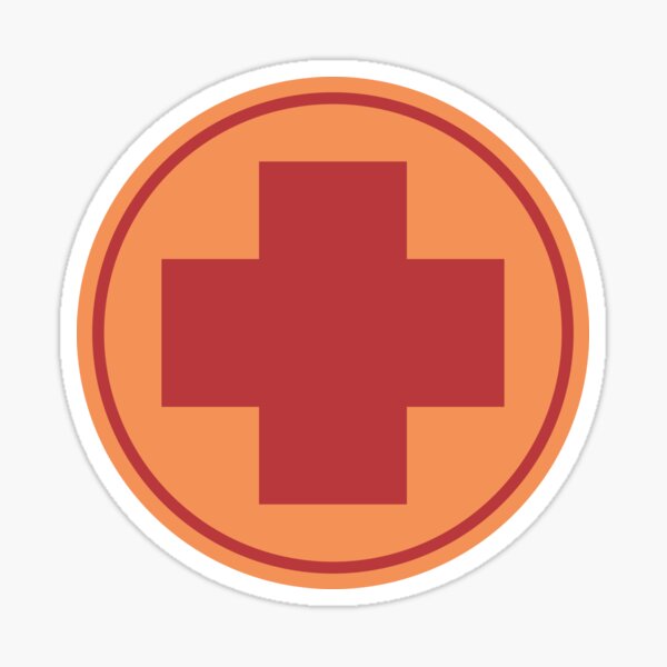 "Team Fortress 2 RED Medic Class Emblem " Sticker for Sale by ...